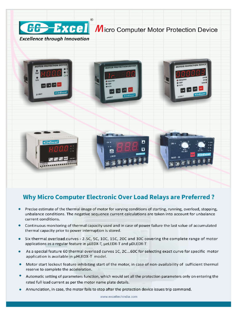Motor Protection Device Catalouge | PDF