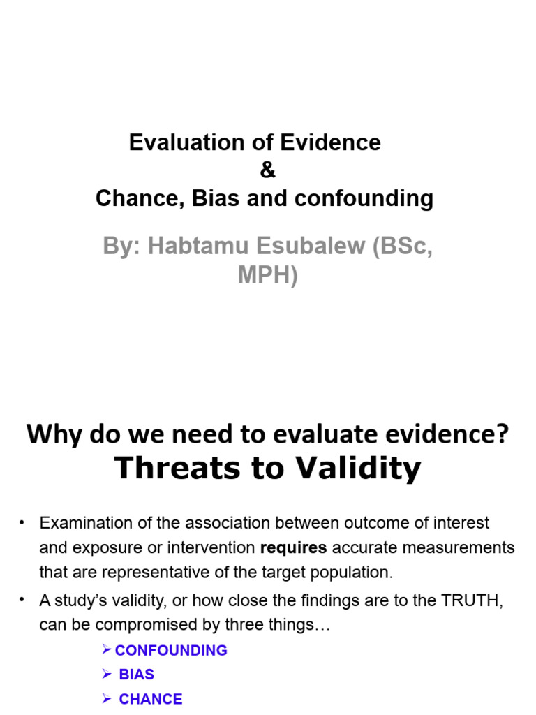 Evaluation of Evidence | PDF