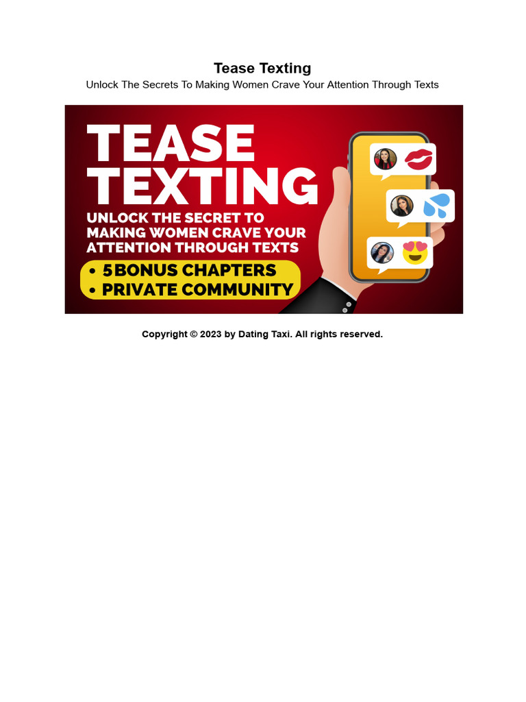Tease Texting 2.0 (4) | PDF
