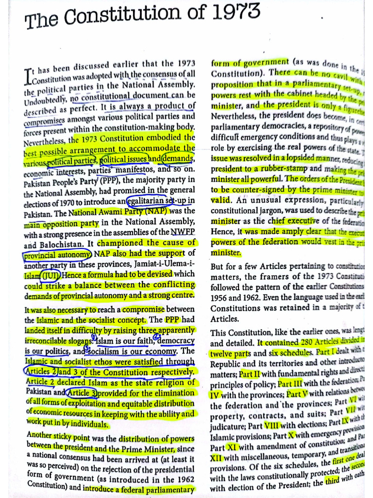 Constitution 1973 | PDF