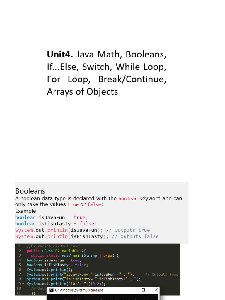 Java JDK - Unit 4-7 | PDF