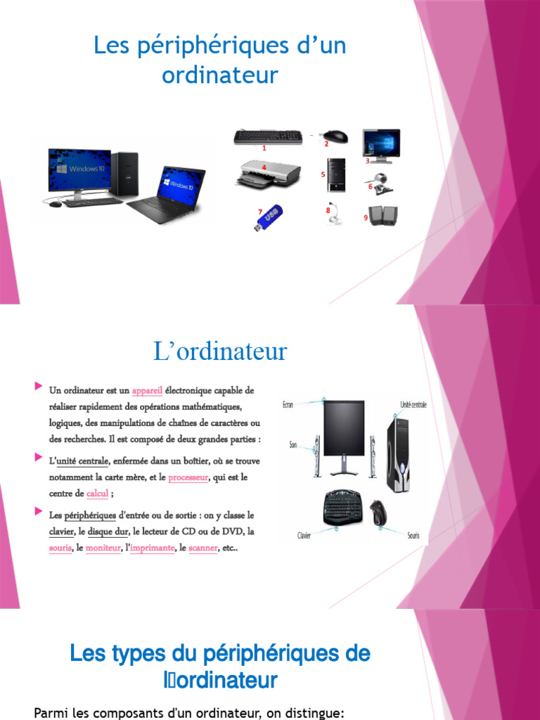 Les Périphériques de L'ordinateur | PDF | Clavier d'ordinateur | DVD