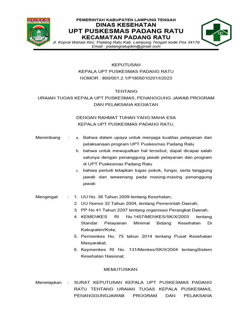 1321 SK Uraian Tugas | PDF