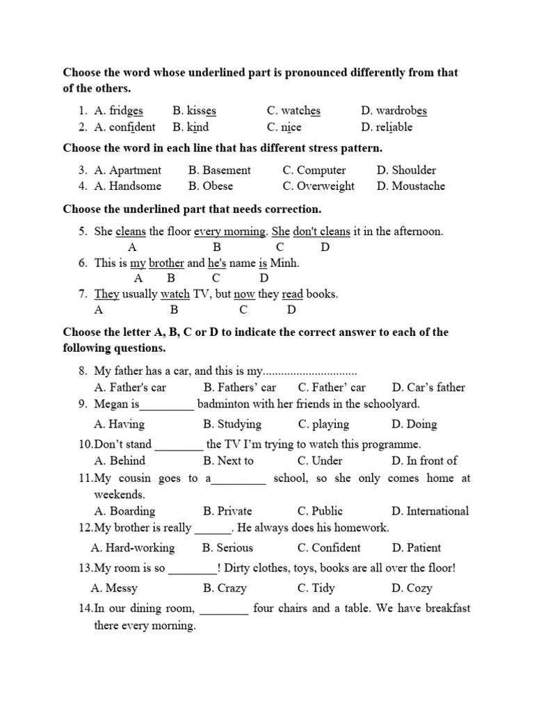 Unit 1-3 Answers and Exercises | PDF | Language Arts & Discipline