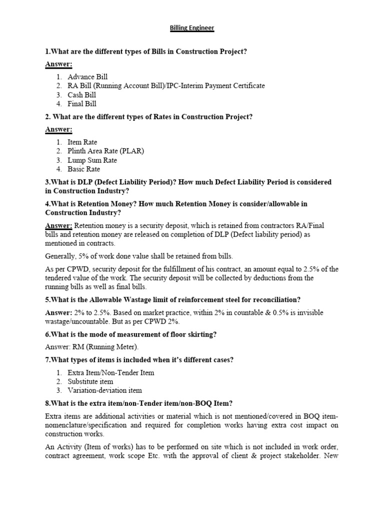 Billing Engineer | PDF