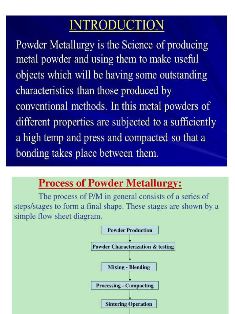 Powder Metallurgy | PDF