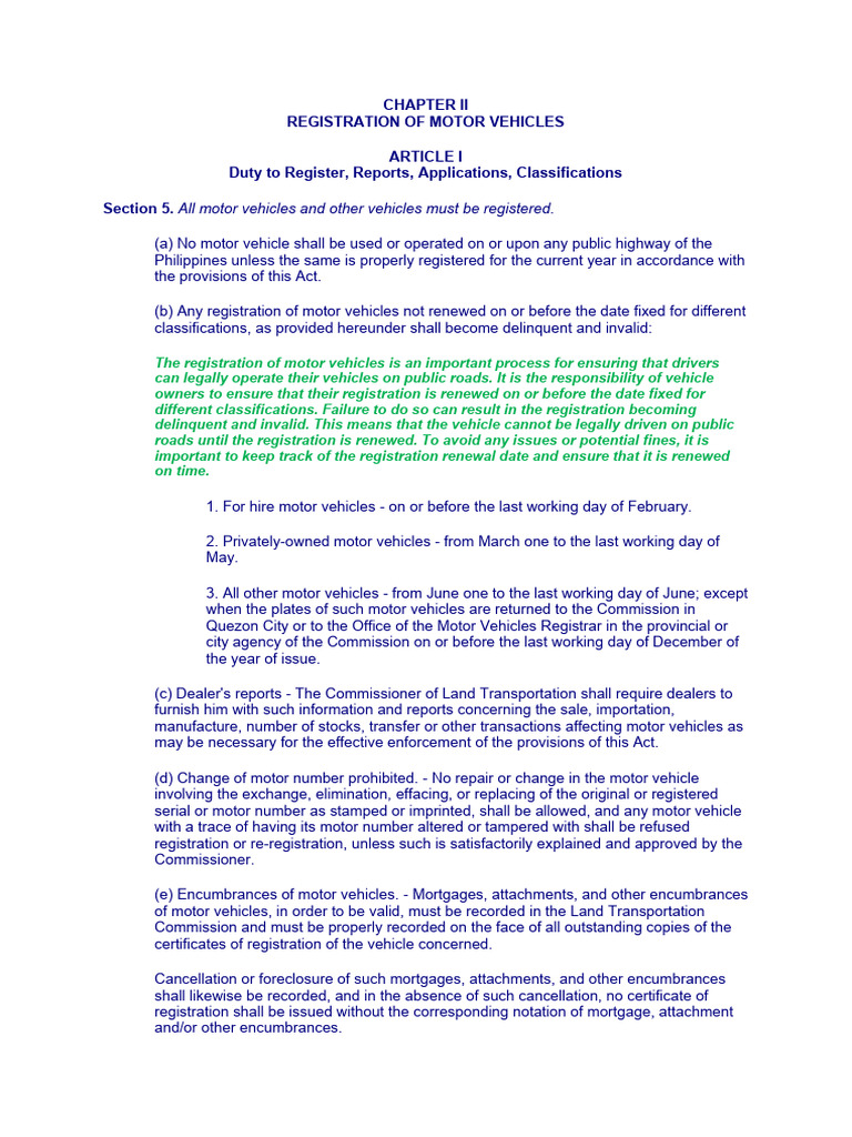 CHAPTER II TRAFFIC RULES | PDF