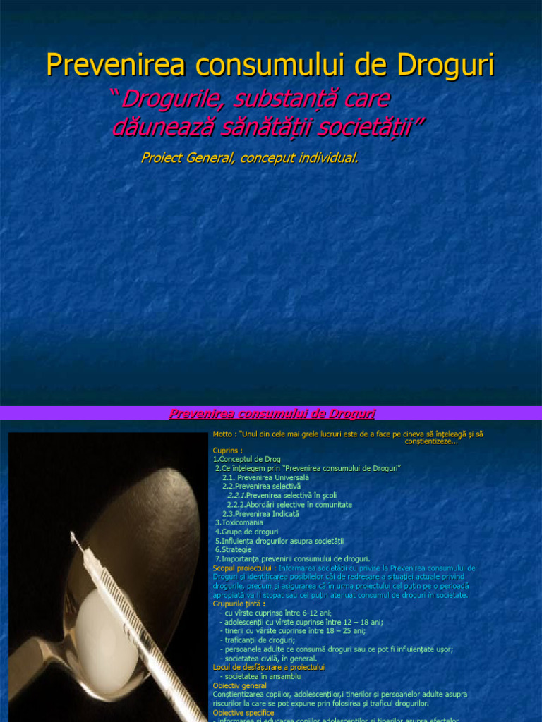 The Project Drug Prevention | PDF