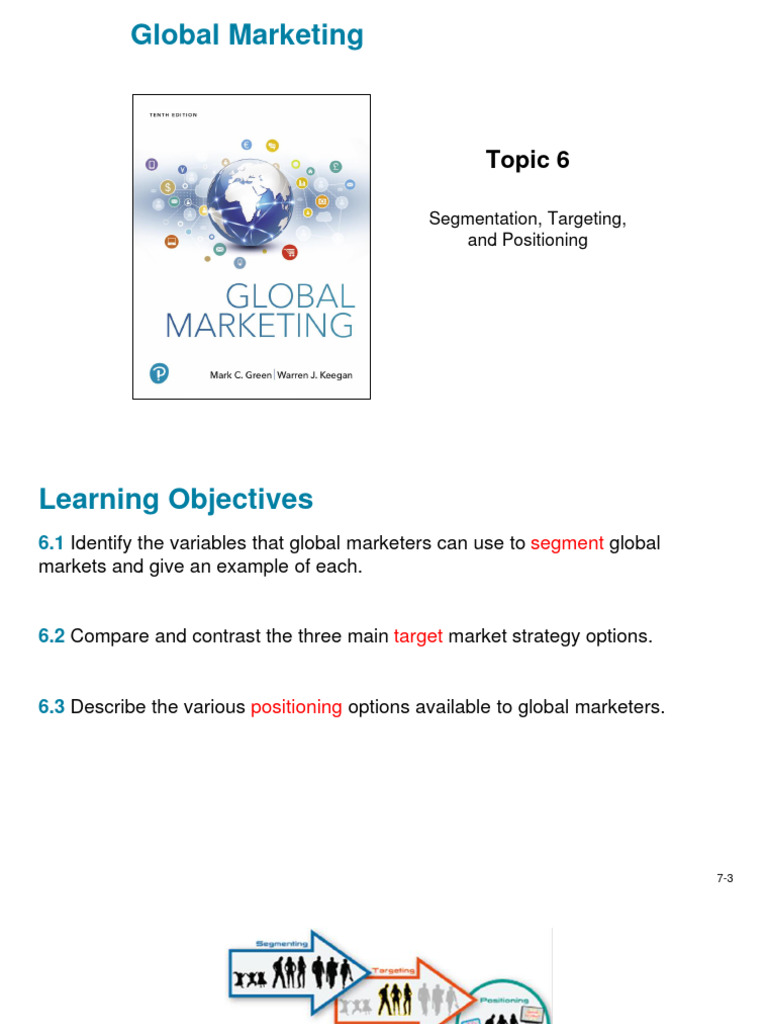 Topic 6 Global Segmentation Targeting Positioning (Updated) | PDF ...