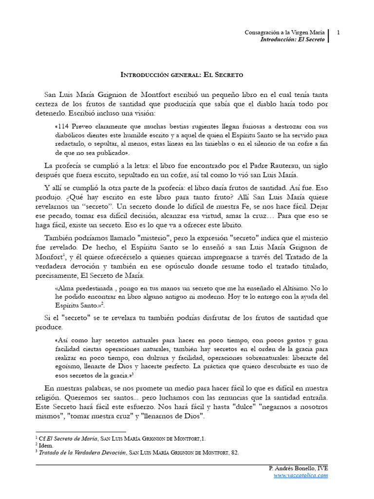 2023 Introduccion - El-Secreto P A Bonello | PDF | María, madre de ...