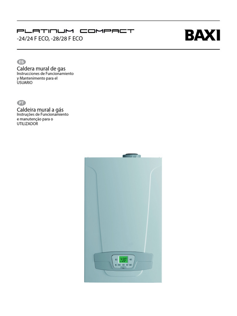 Manual Caldera Baxi Compac 6415 343 | PDF