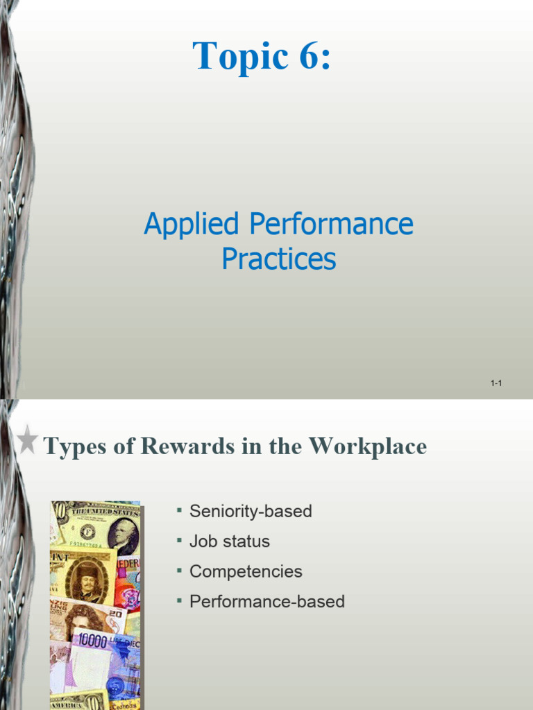 Topic 6 Applied Performance Practices (Ms Teams Ver.) | PDF | Goal ...