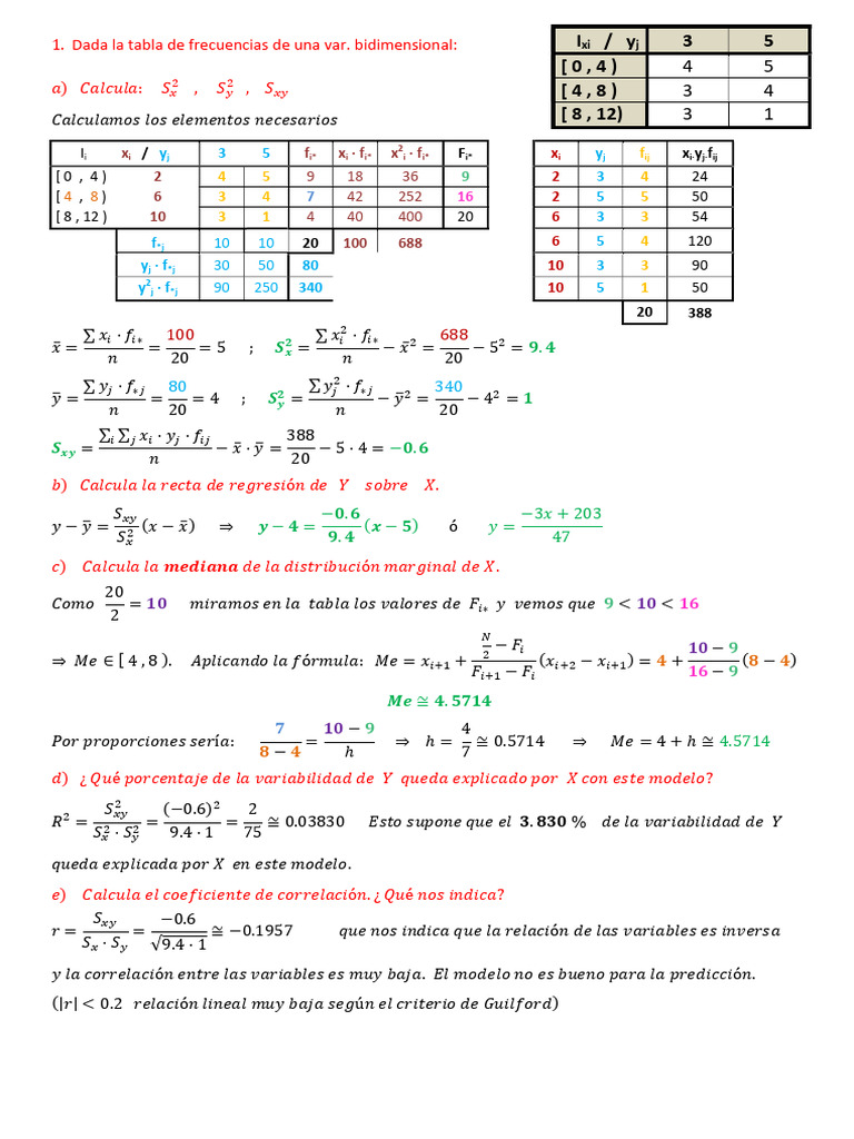 Sol Ex Estadisticaprobabilidad | PDF