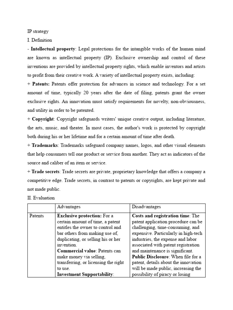 IP Strategy | PDF