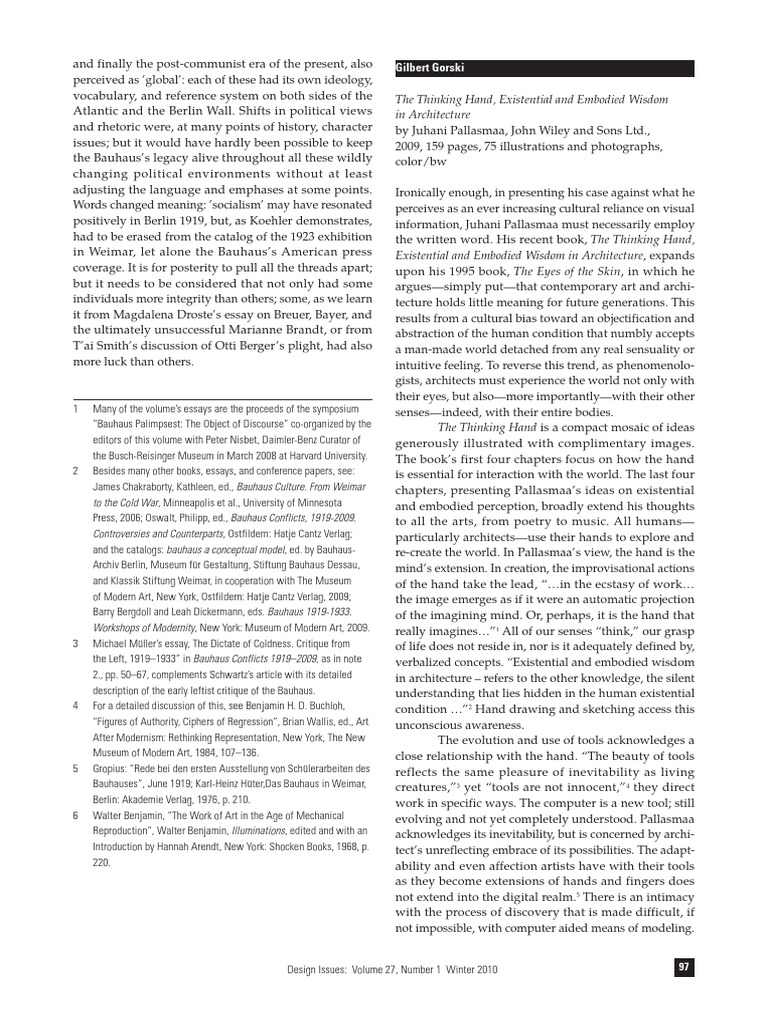 Bauhaus Legacy & Embodied Design | PDF | Social Science | General Fiction