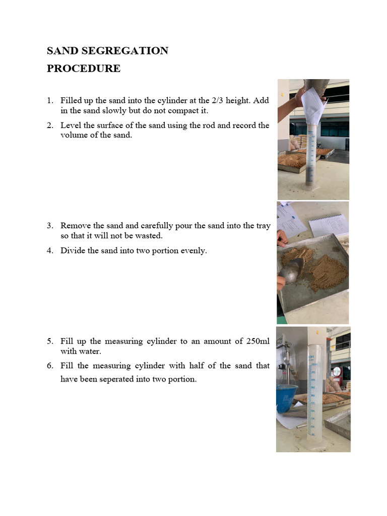 Sand Segregation | PDF