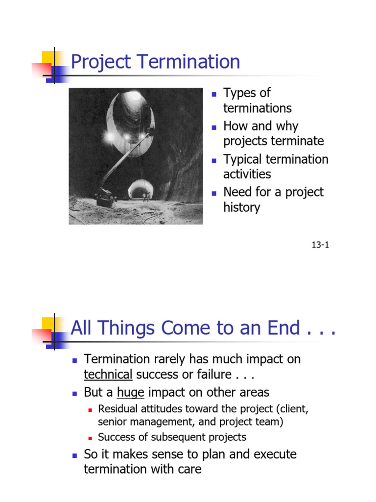 Project Termination | Download Free PDF | Business Economics | Business