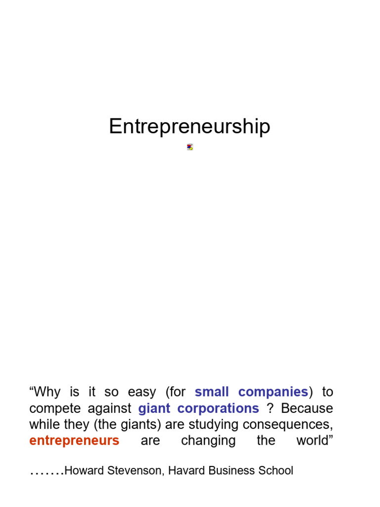 Entrepreneurship | PDF