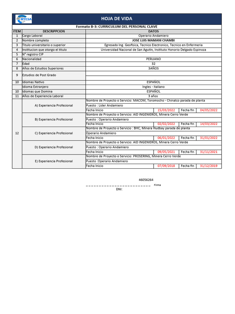 B3 - Mamani Chambi | PDF