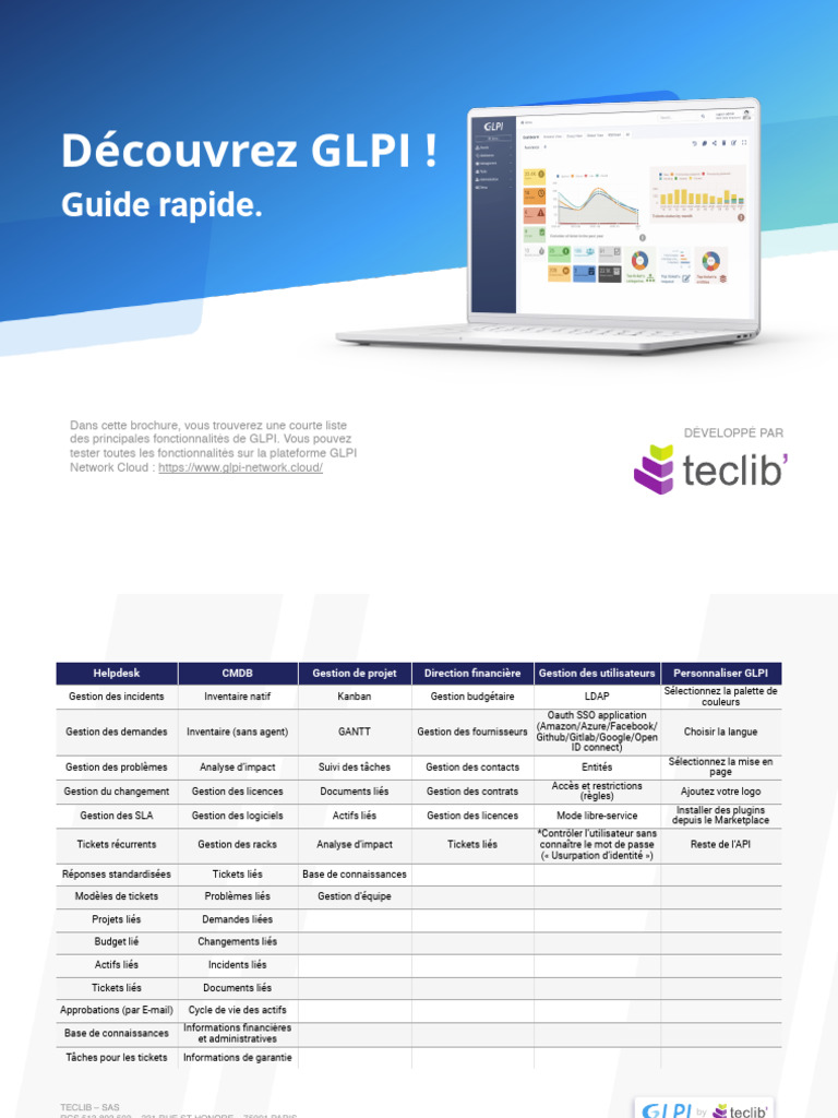Guide Rapide GLPI | PDF