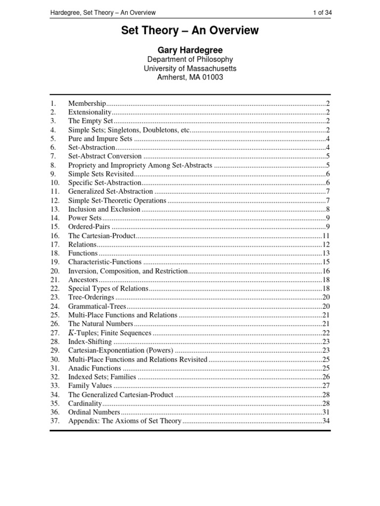 Set Theory Chap0 | PDF