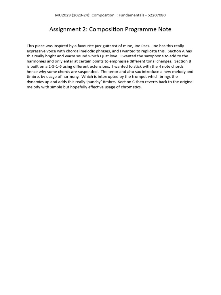 Programme Note | PDF