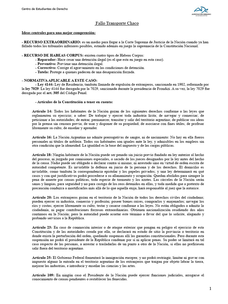 Fallo Transporte Chaco2 | PDF