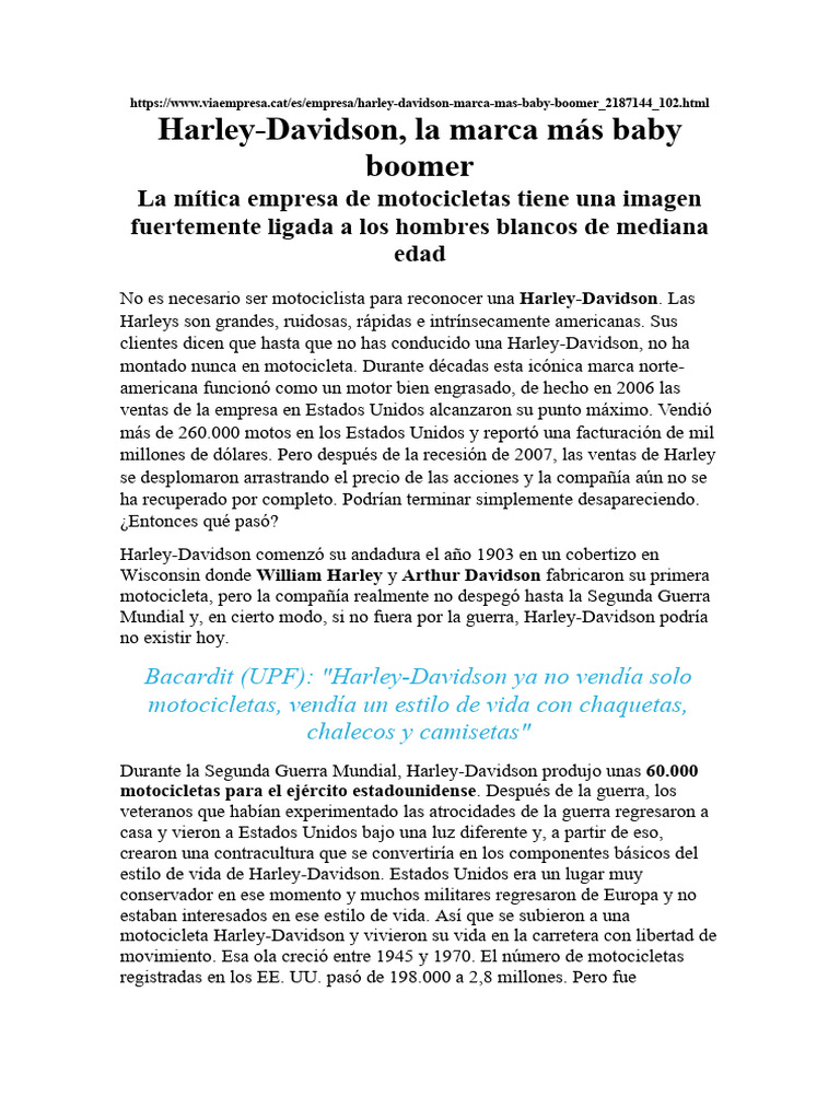 Harley Davidsson | PDF | Harley Davidson