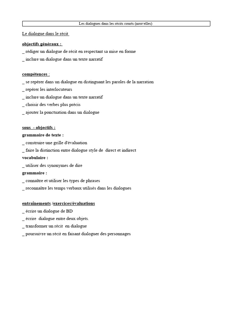 Le Dialogue | PDF
