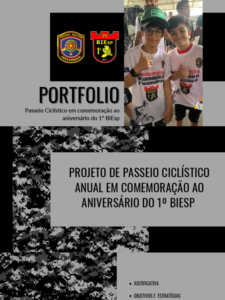 Apresentação de Portfólio Passeio Ciclístico 1º BIEsp | PDF | Batalhão