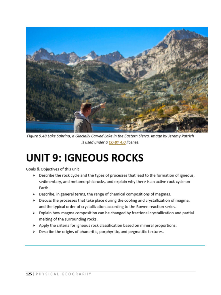 GEOG101 Version1 Unit9 | PDF | Igneous Rock | Rock (Geology)