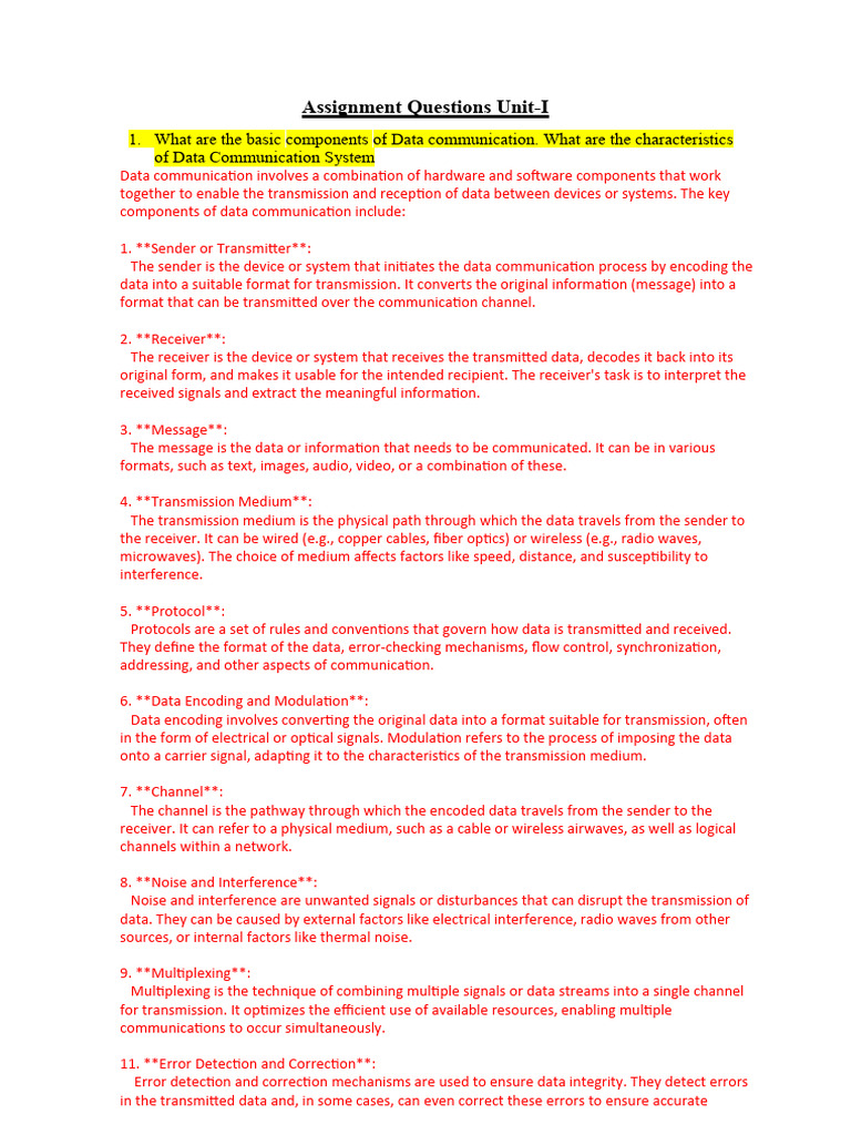 Assignments Questions (1) Complete | PDF