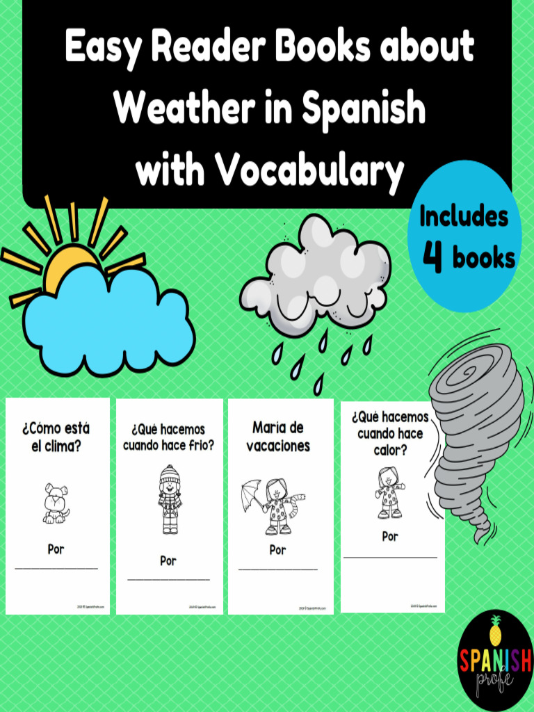 Easy Readers Weather Spanish Profe | PDF | Nieve | Hielo