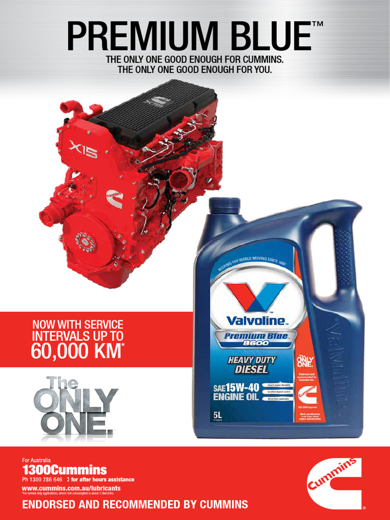 8600 - Cummins Premium Blue Brochure - FA - AUS - v2 - LR | PDF