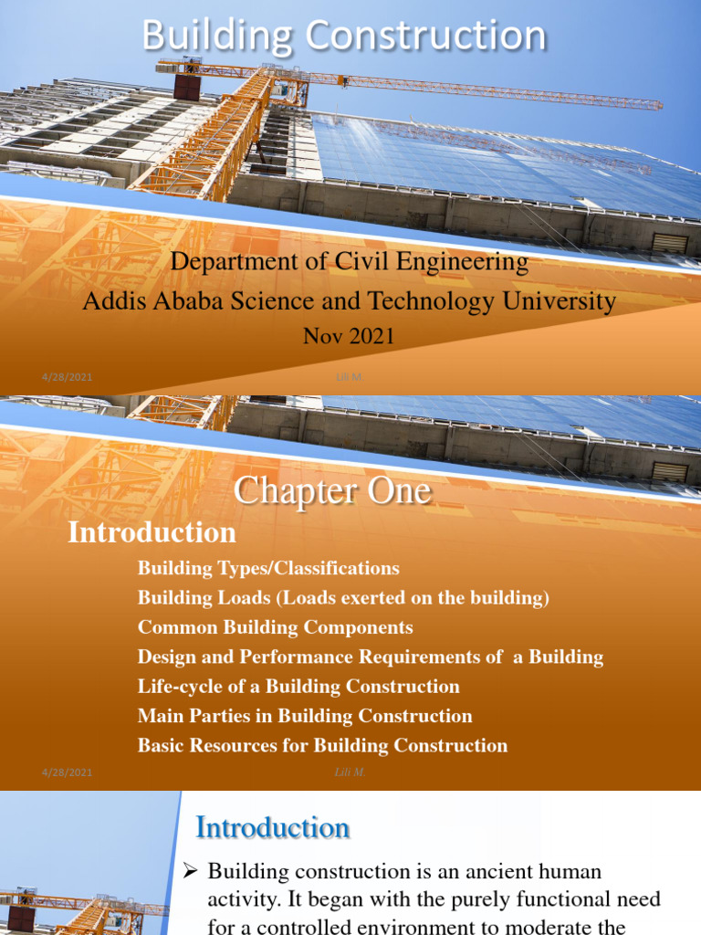Building Construction Chapter 1 Lili | PDF | Building | Stairs