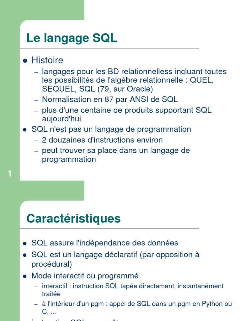 CoursSQL | PDF