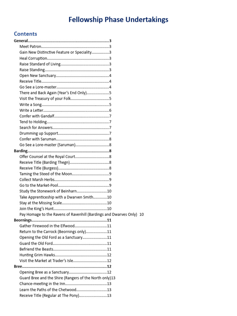 Fellowship Phase Undertakings | PDF