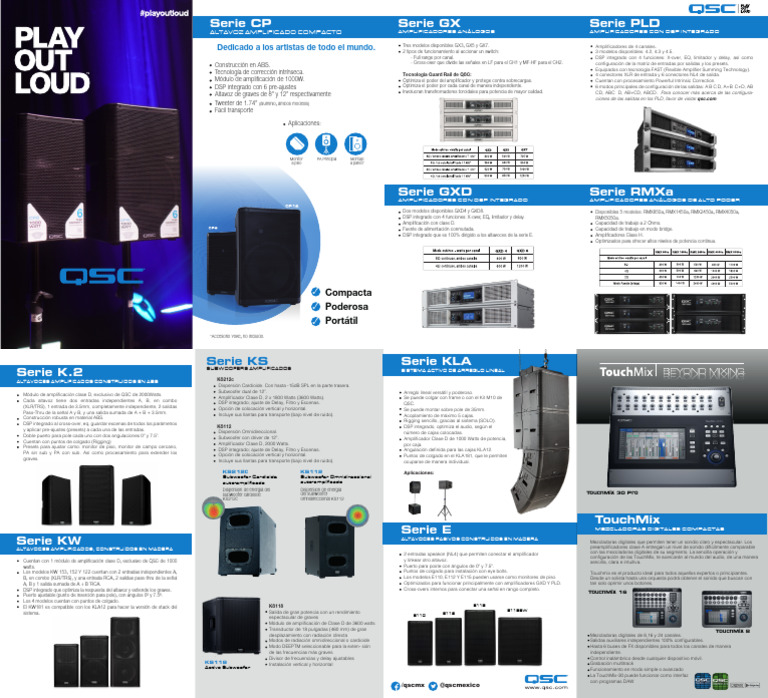 Folleto QSC Productos Digital | PDF