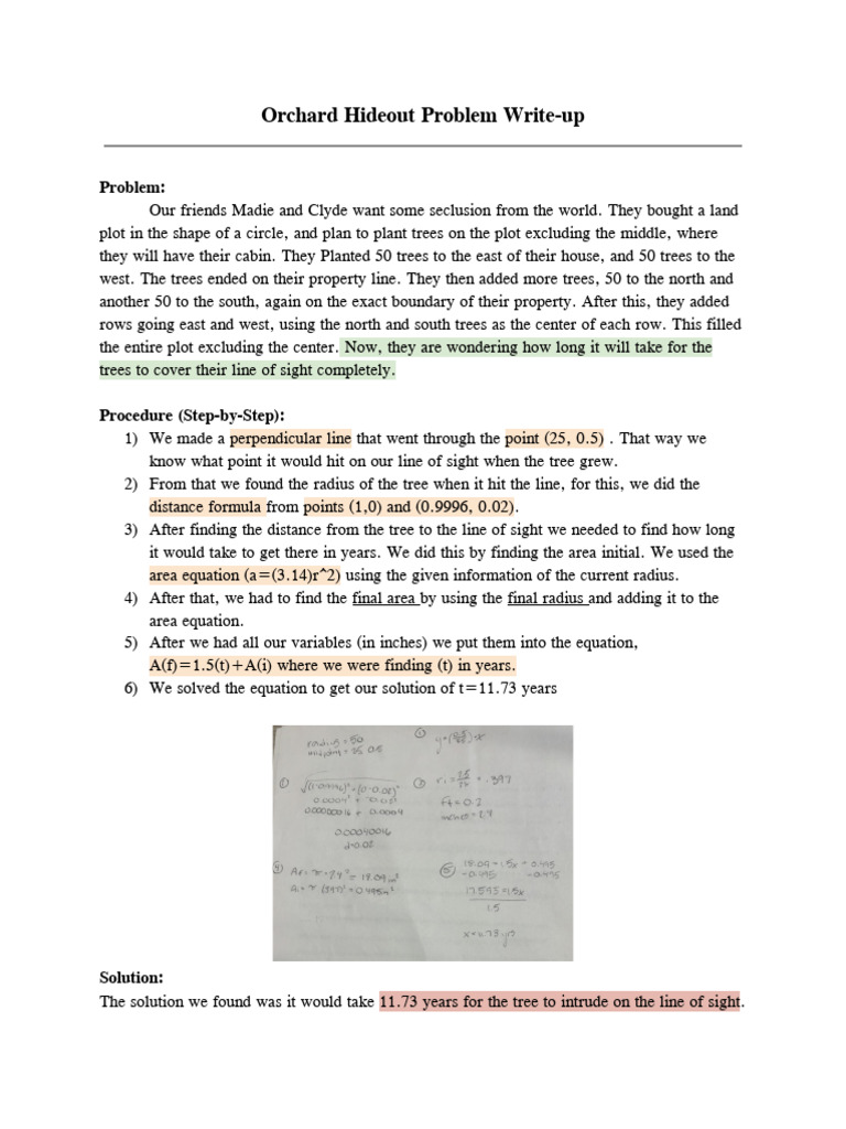 Unit Problem Write Up - Nils Plant Jaylyn Mariah | PDF