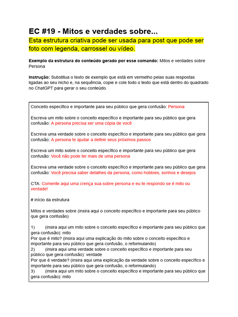 EC #19 - Mitos e Verdades Sobre... | PDF | Verdade