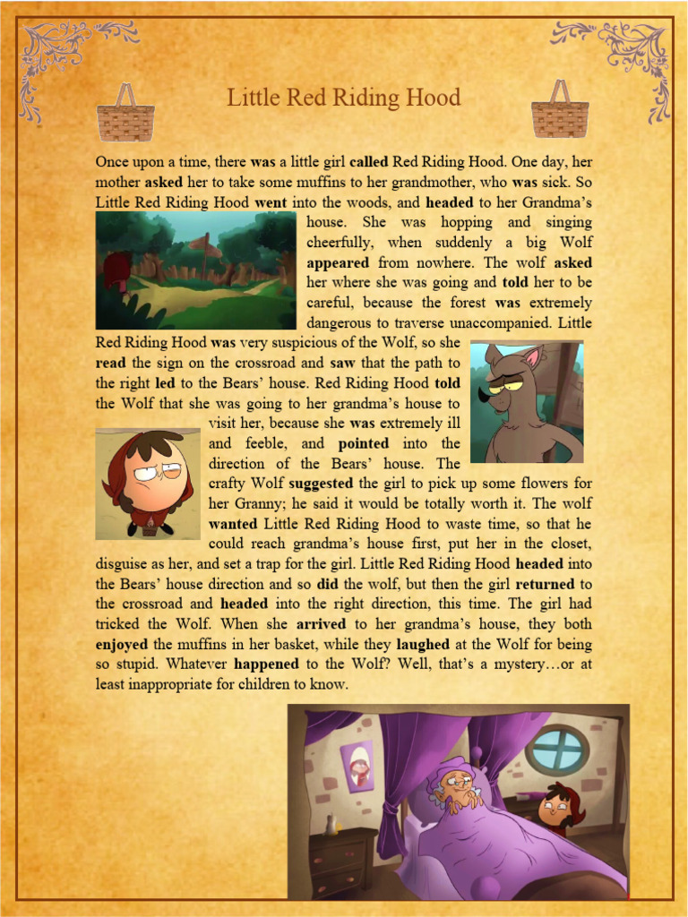 5.5 - Little Red Riding Hood - Story | PDF | Little Red Riding Hood