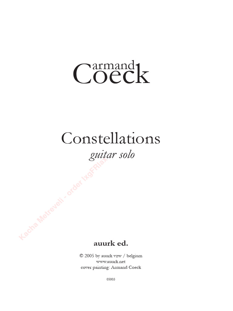 Guitar Solo and Ensemble Catalog | PDF