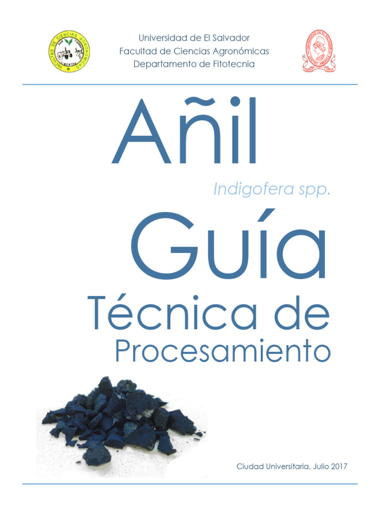 Guia Tecnica Procesamiento Añil | PDF