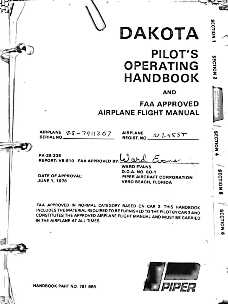 Piper Dakota PA28-236 POH | PDF