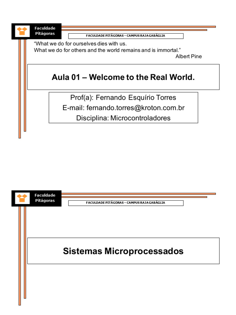 Aula01 CPU Memorias Barramentos Perifericos 20160225161441 | PDF
