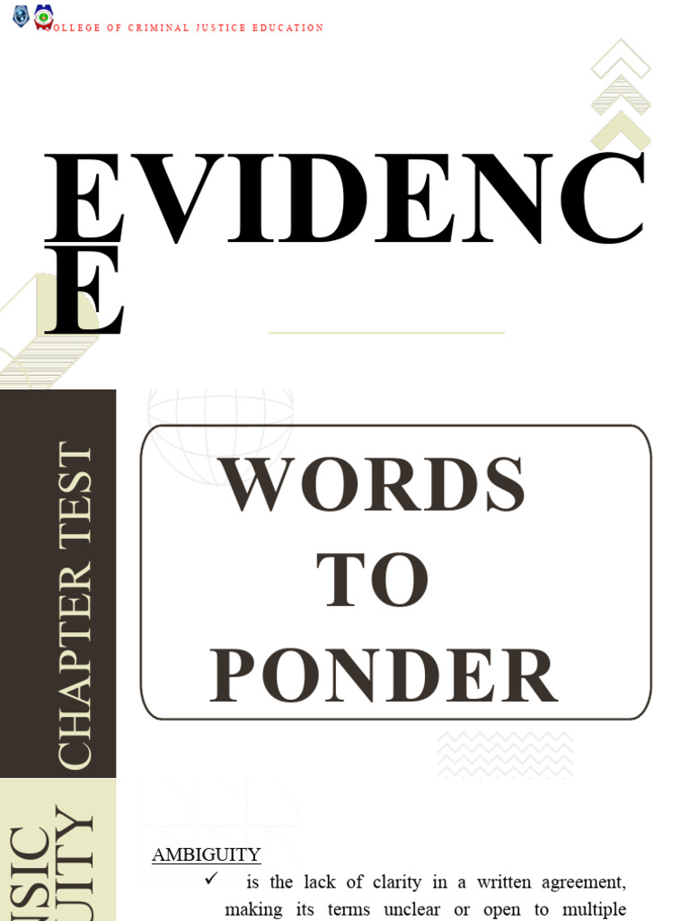 Evidence-1 1 | PDF | Parol Evidence Rule | Ambiguity