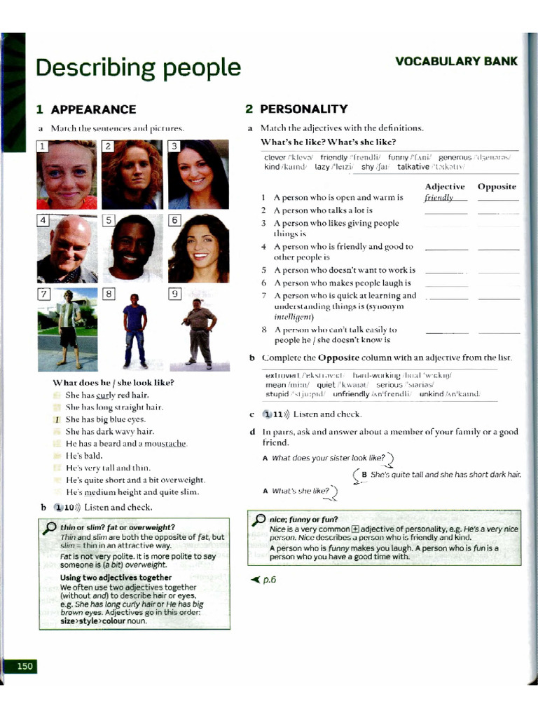 EF Vocabulary Bank | PDF
