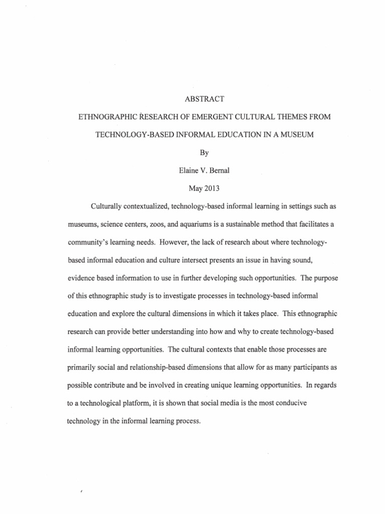 Ethnographic Research of Emerg | PDF