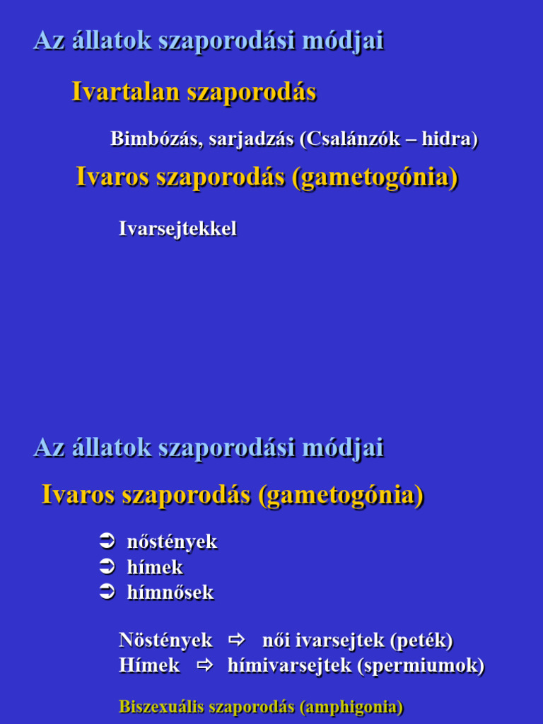 2 Szaporodás Típusok | PDF