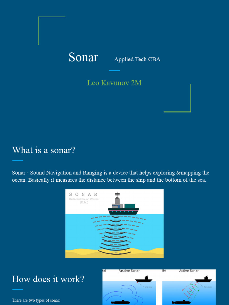 Sonar: Uses, Types, and History | PDF | Foreign Language Studies ...